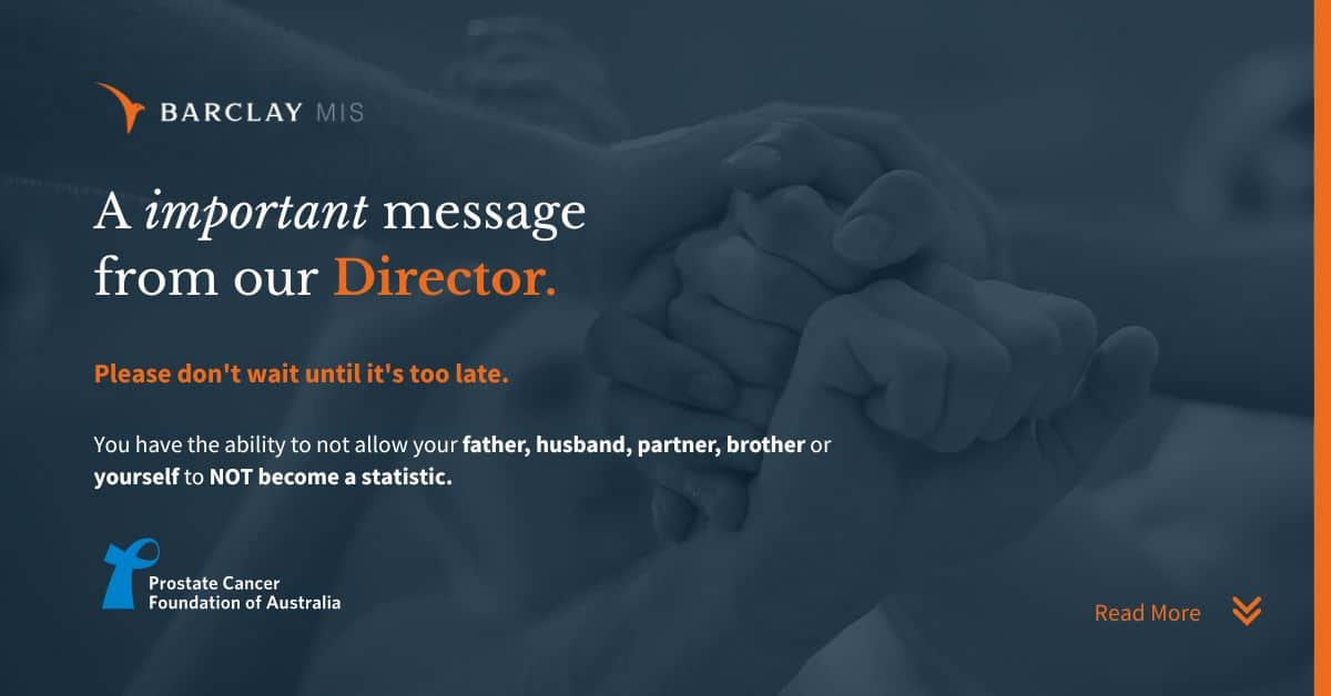 Barclay MIS ~ A important message from our Director.